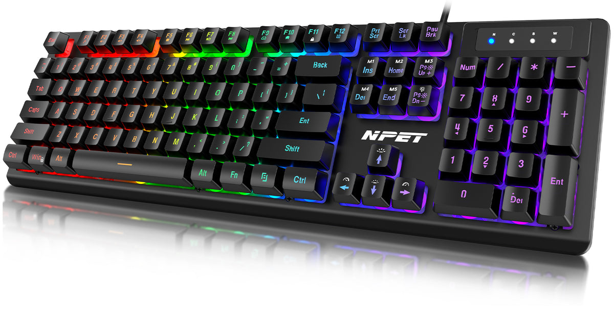 NPET K10V3 Wired Gaming Keyboard – NPET Online Store